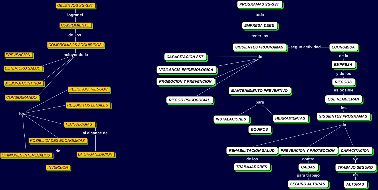 OBJETIVOS Y PROGRAMAS SG-SST